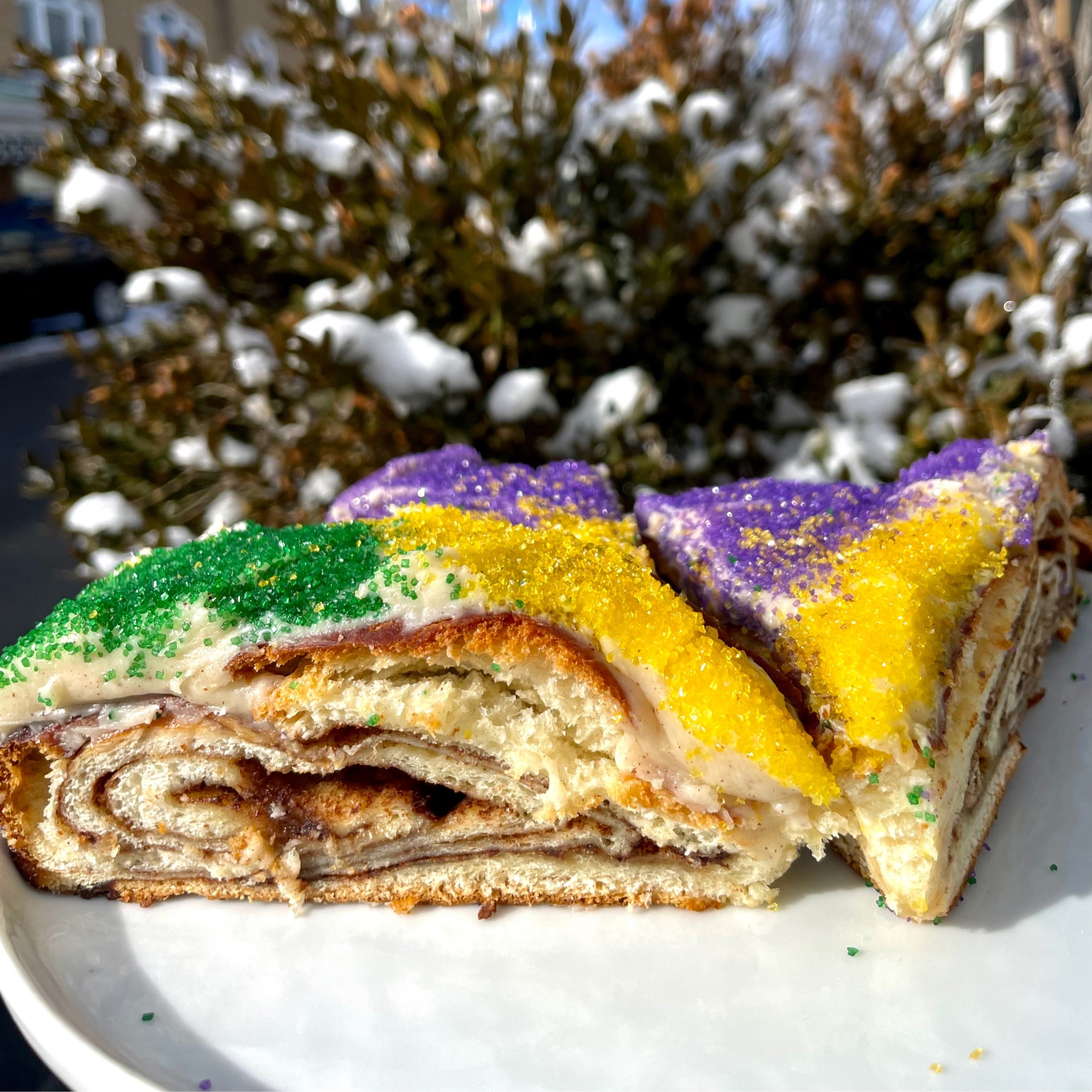 King Cake Slice | Kingston Bread + Bar